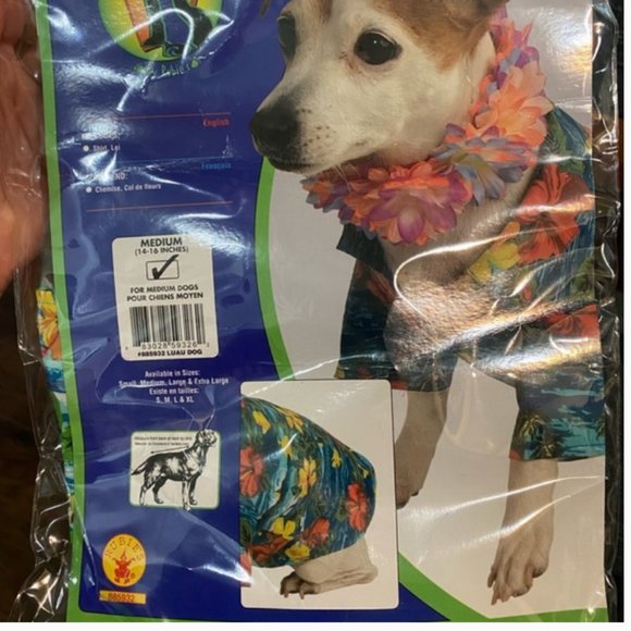 Rubie's | Dog | Hawaiian Luau Pet Dog Cat Shirt And Lei Necklace ...